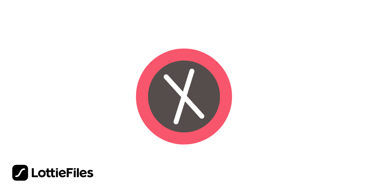 Free Close Button Animation by TheBSF | LottieFiles