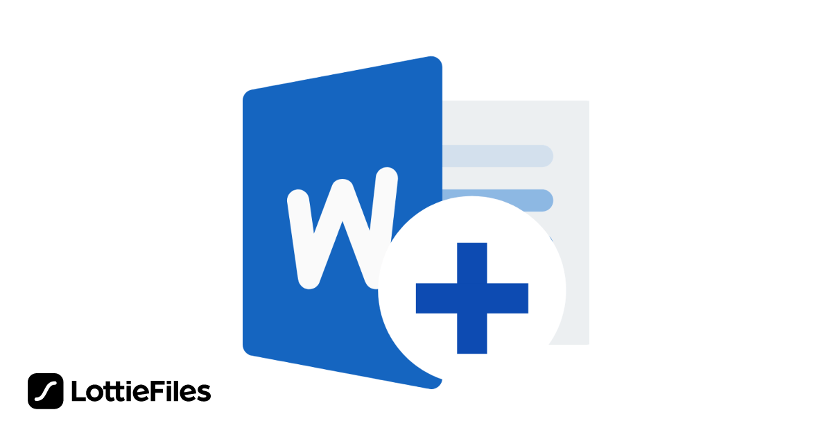 Free MS word Animation by Hashim sultan | LottieFiles