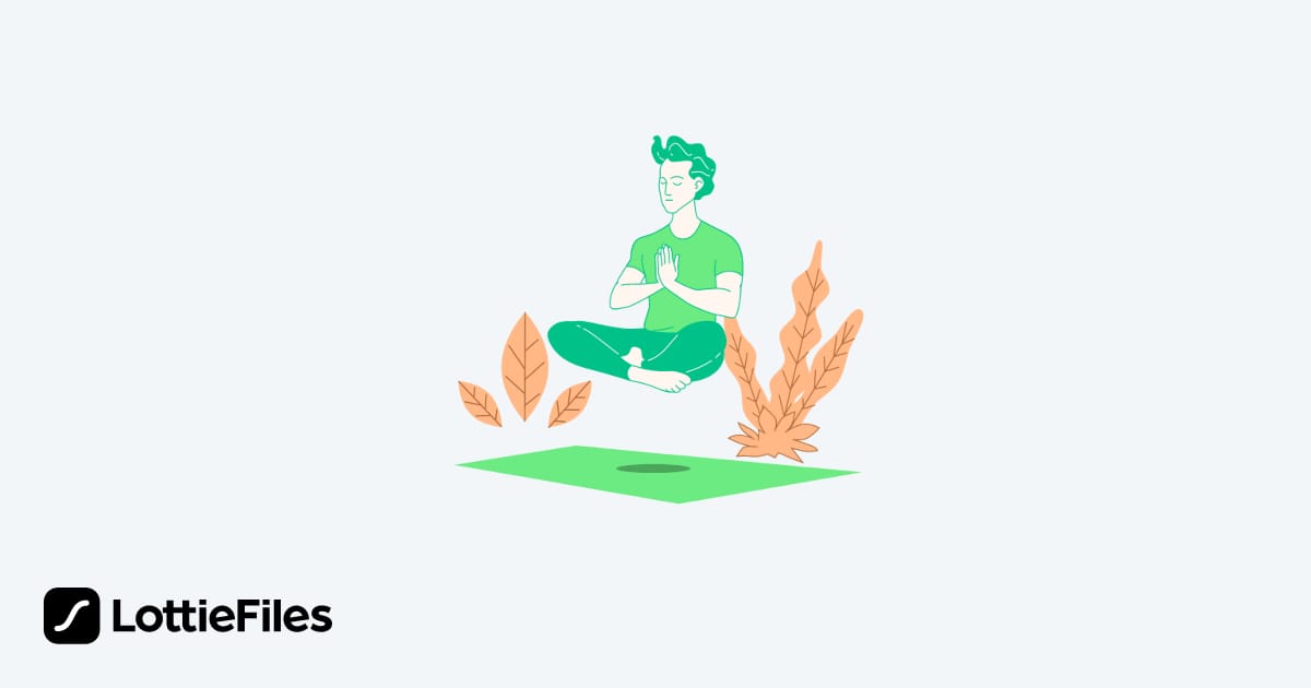 Free Zen Meditation Green remix Animation by Camilo | LottieFiles