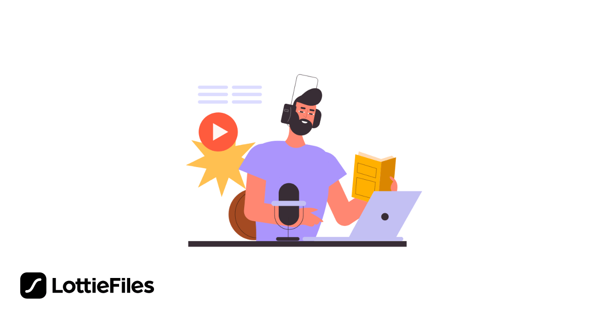 Free Cheerful popular internet podcast show host Animation by Abdul ...