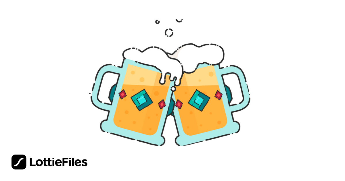 Free Cheers! Beers! Animation by JKT P | LottieFiles