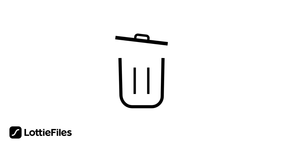 Free Trash bin icon Animation by Tatjana | LottieFiles