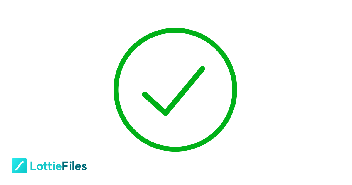 Check Animation by Cristina Guedes - LottieFiles