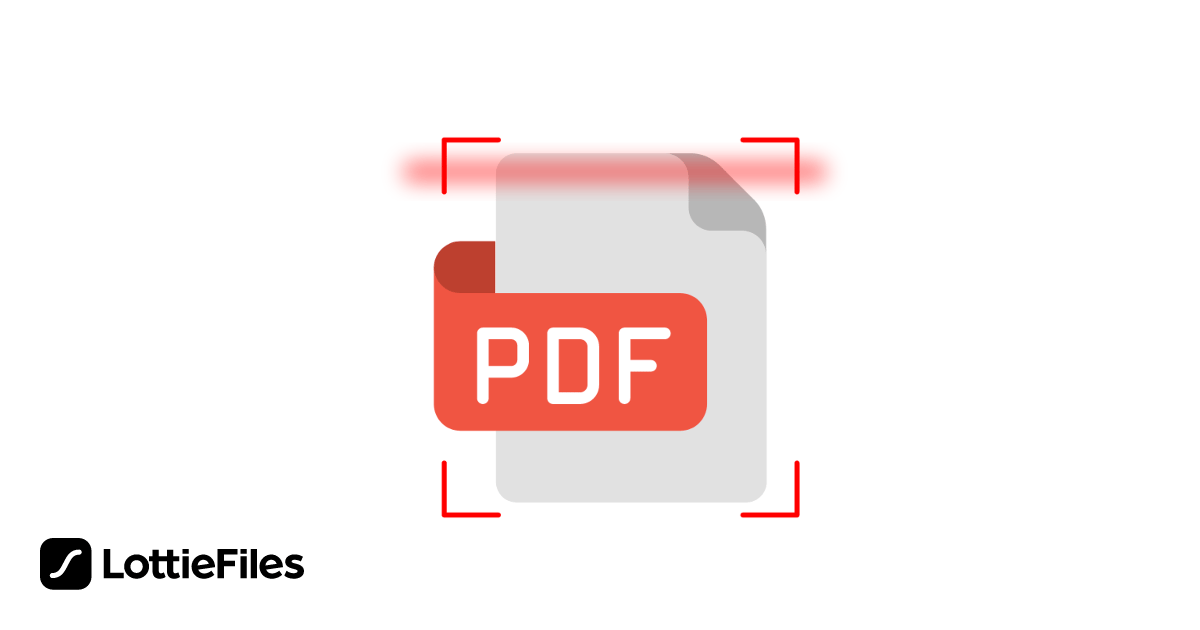Free PDF file scanning find PDFs files Animation by salman | LottieFiles