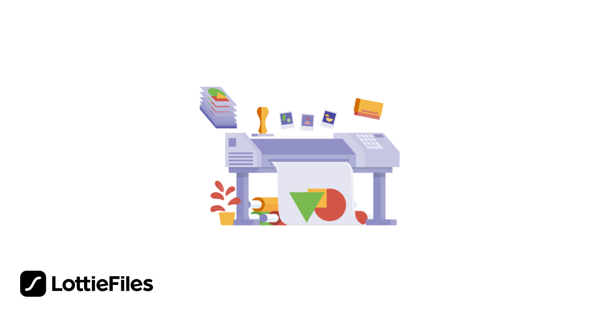 Free Printer Animation by Jan Canalis Graciano | LottieFiles