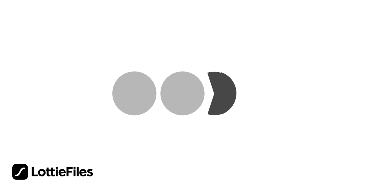 Free Pacman Loading Animation by Sabine Thaler | LottieFiles