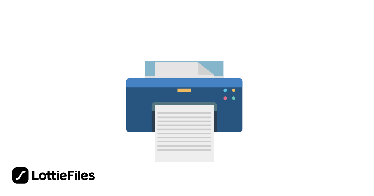 Free Printer Animation by Aexr Graphics | LottieFiles