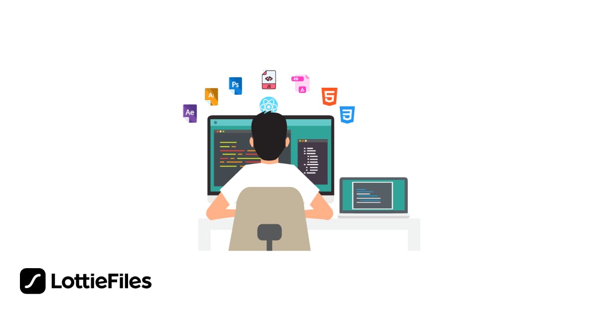 Free Developer Front End Animation By Nazir Jawade Lottiefiles 