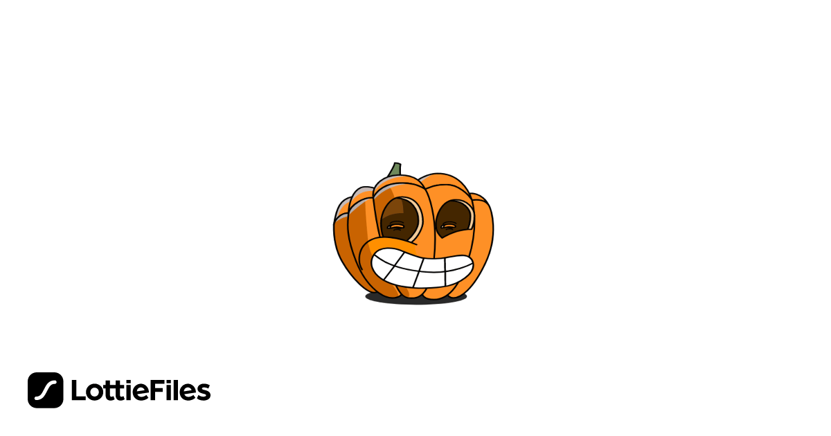 Free bouncy pumpkin Animation by pizzapizzapie | LottieFiles