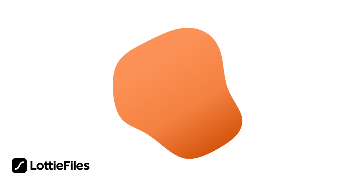 Free blob orange moving Animation by Towrz Towrz | LottieFiles