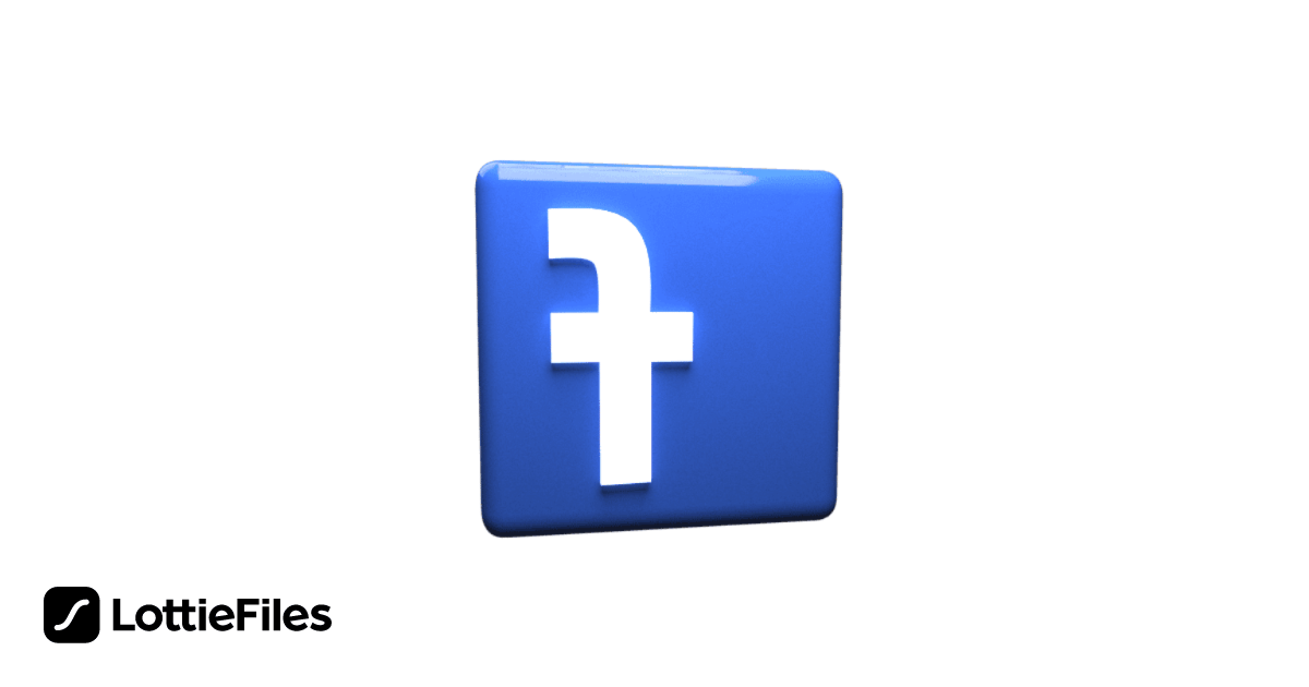 Free facebook 3d logo Animation by John Mark Dane | LottieFiles