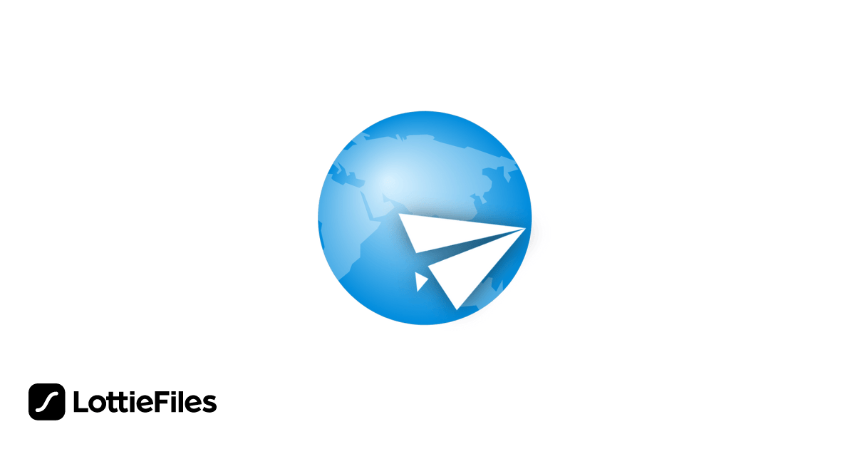 Free Earth and paper plane Animation by Pixodesk Animator | LottieFiles