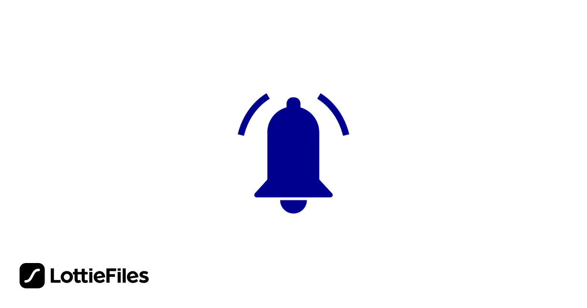 Notification bell icon animation by Poritos Roy - LottieFiles