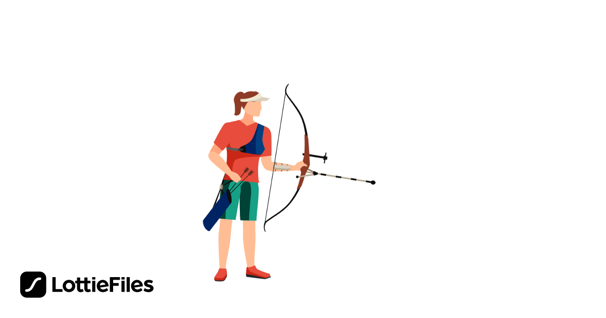 Free Olympics 2021: Archery Women Animation by Abdul Latif | LottieFiles