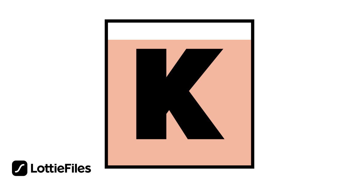 Free Letter K Loading Animation | Alphabet K animation Animation by ...