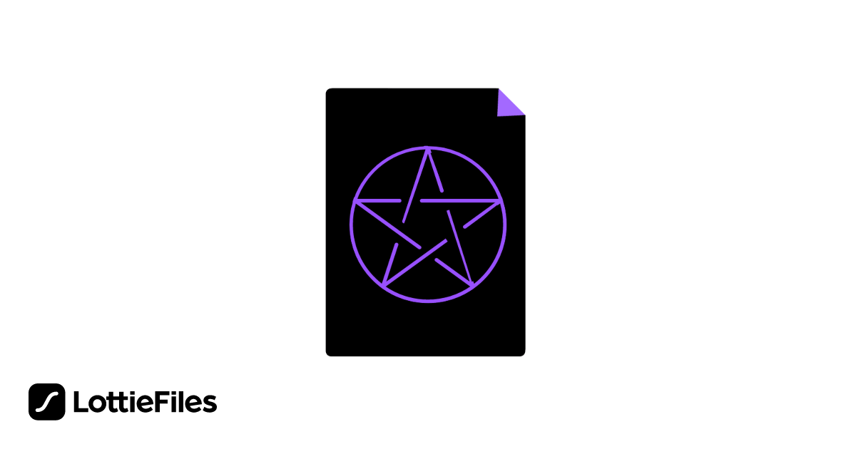 Free pentagram poster Animation by Sara Proffit | LottieFiles