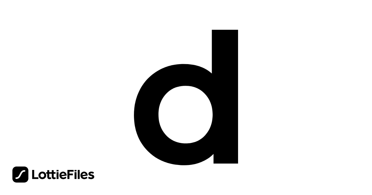 Free Letter D #2 Animation by Rita Silva | LottieFiles
