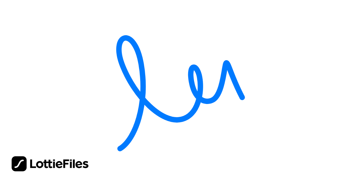 Free signature Animation by Olga Zamaraeva | LottieFiles