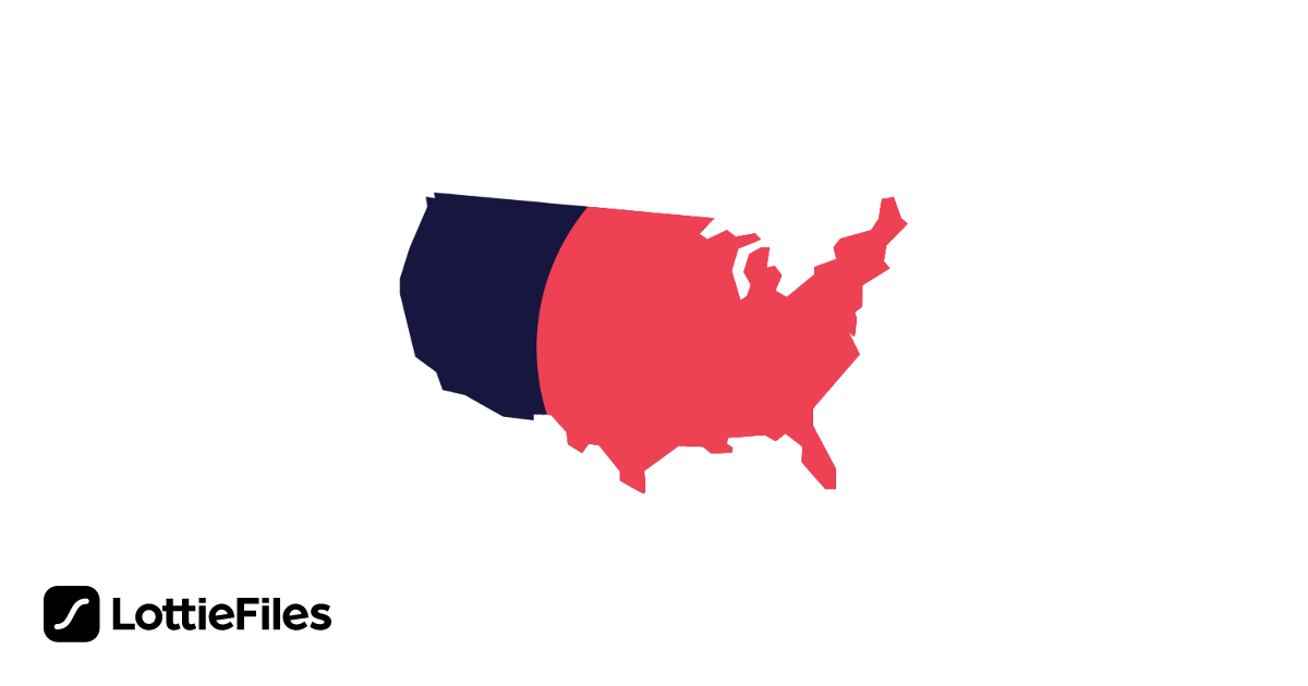 Free USA Map BDSC Animation by Michael Hampton | LottieFiles