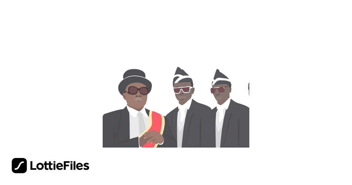 Free Dancing Pallbearers Animation by Eugene Croquette | LottieFiles