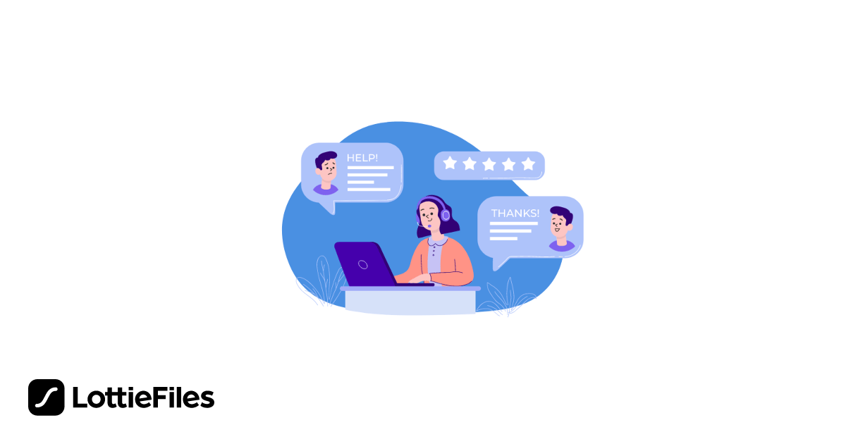 Free Help Blue Animation by Eliseo Antonio Aguilar Garza | LottieFiles