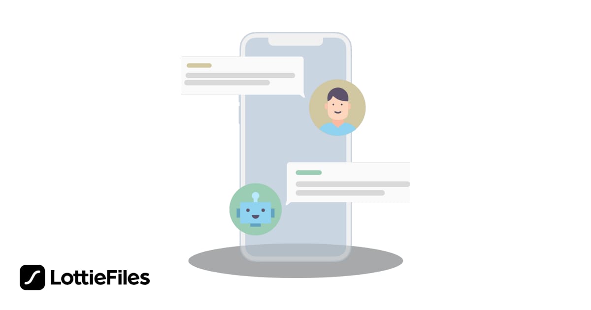 Free Messaging Bot Animation by mabel khaw | LottieFiles