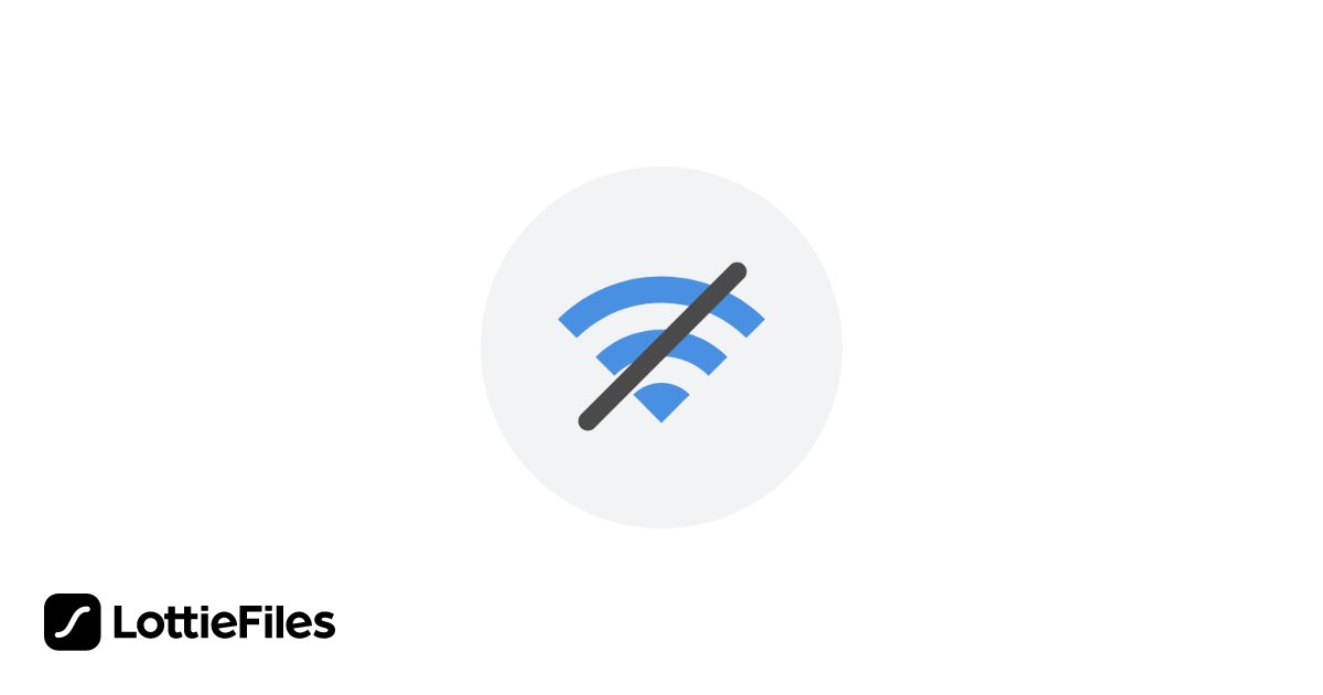 Free No Internet Animation by Animations by A.Basit | LottieFiles