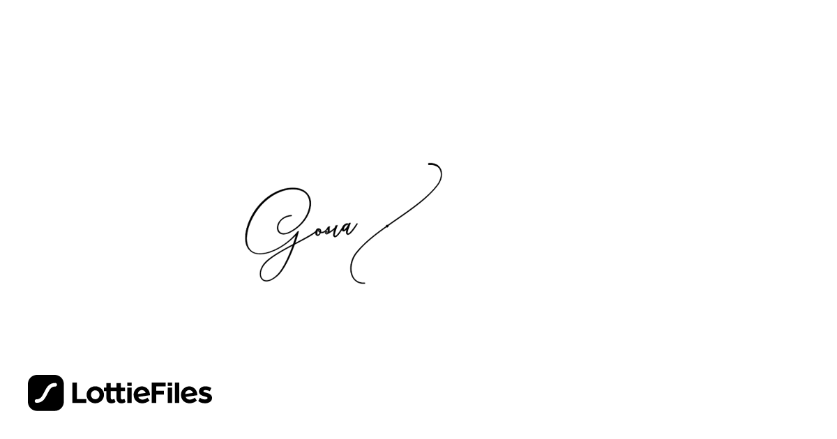 Free signature animation Animation by Rajnish kumar | LottieFiles