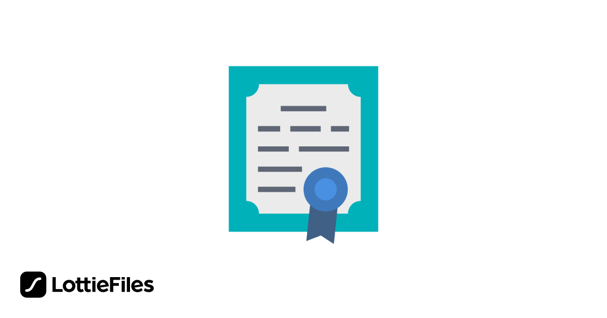 Free TTA Certificate Animation by Cameron King | LottieFiles