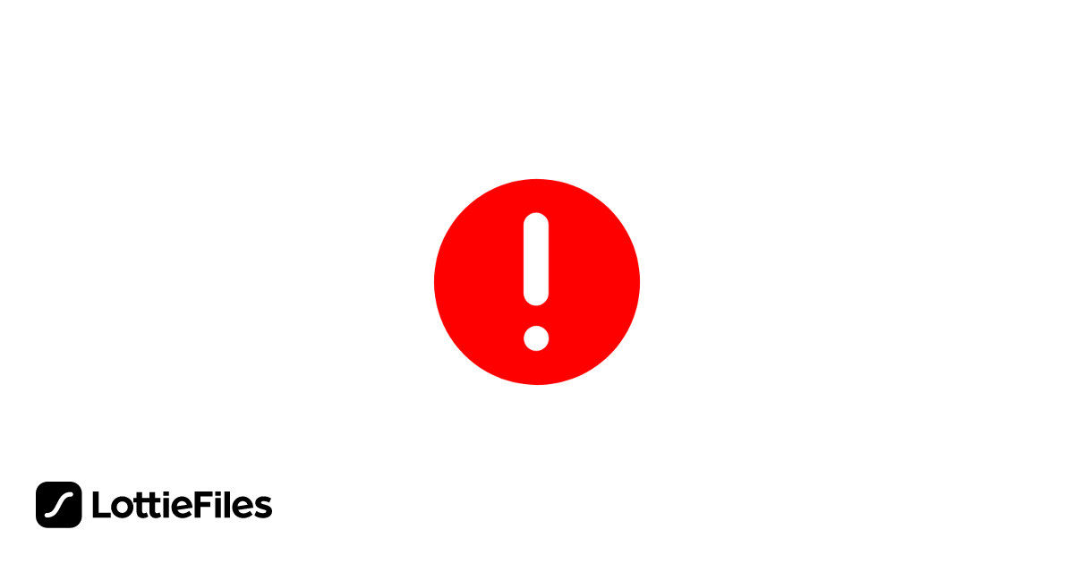 Free Error Animation by Oliver | LottieFiles