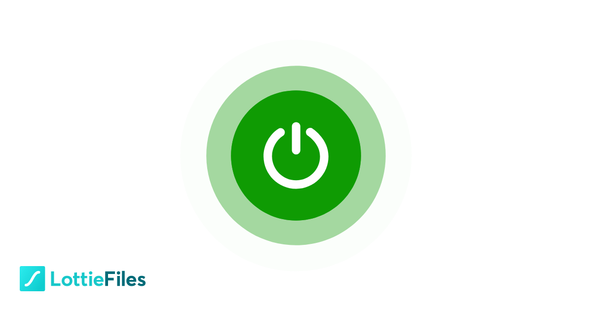 Power on button by MasterBo - LottieFiles