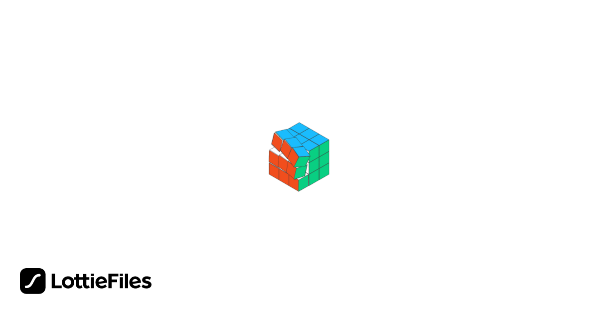 Free Rubik's cube Animation by Megha Digrase | LottieFiles