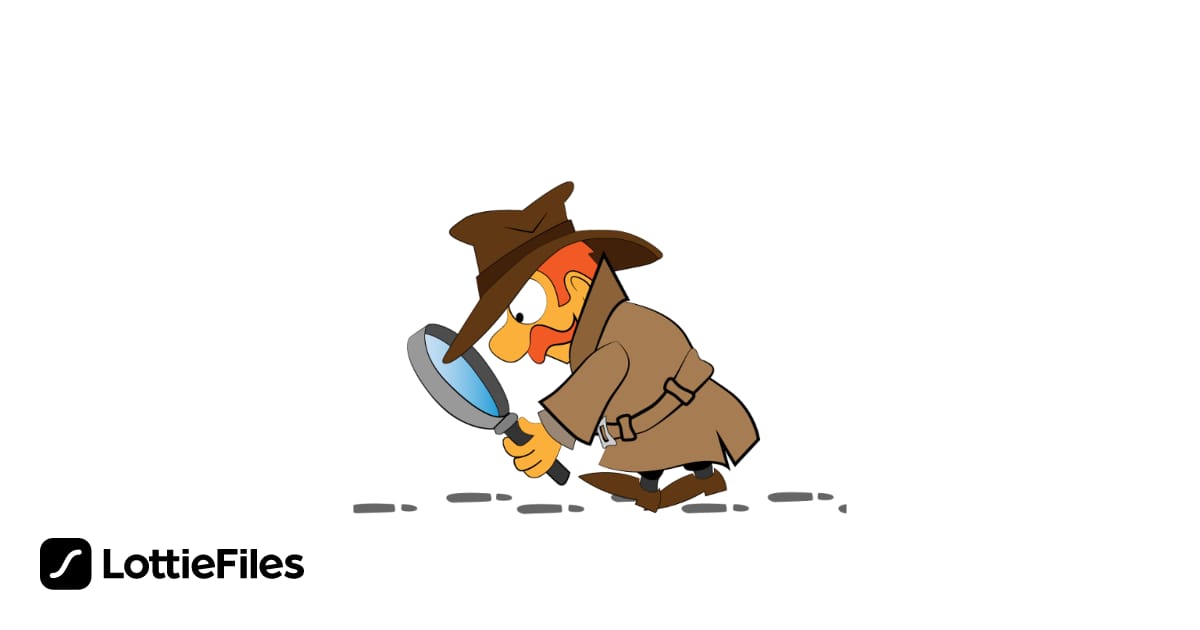 Free detective search Animation by alonoz | LottieFiles