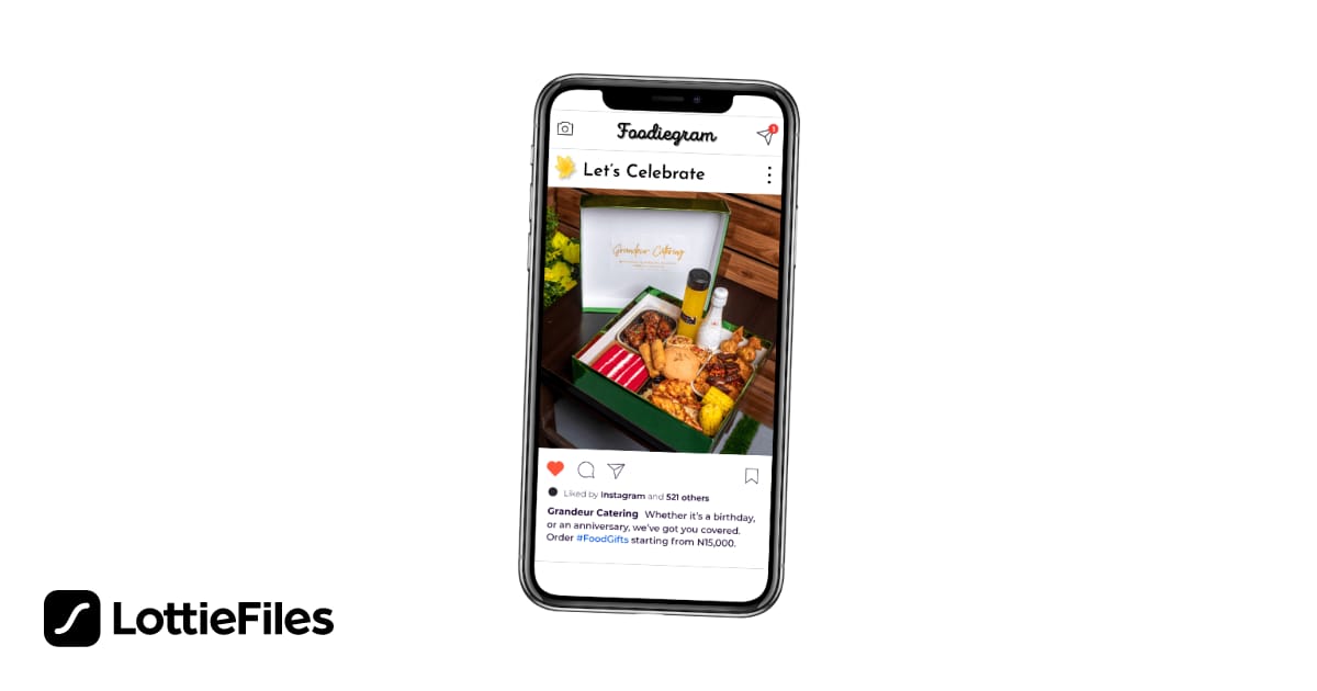 Free Grandeur Catering phone gif Animation by ladetunji osibanjo ...