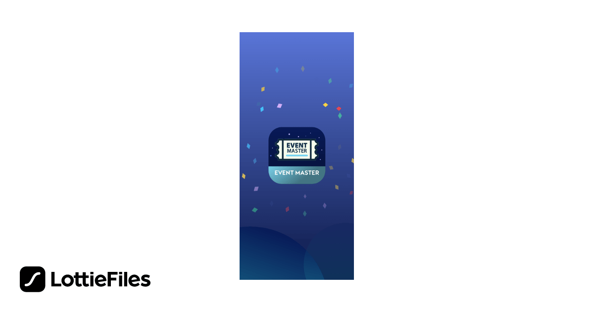 Free Event Master Splash Screen Animation by Krishna chandra | LottieFiles