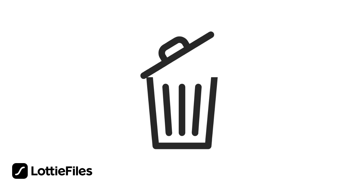 Trash Can Animation By Sanil Modi Lottiefiles