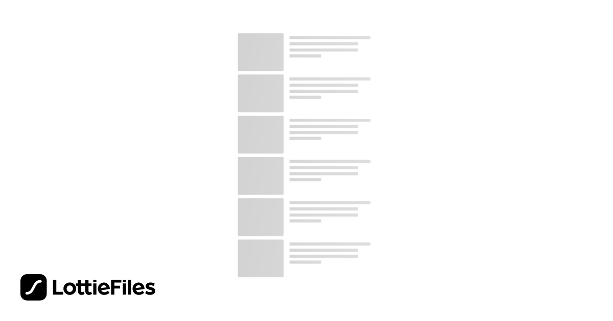 Free Skeleton frame loading Animation by Henry Chen | LottieFiles