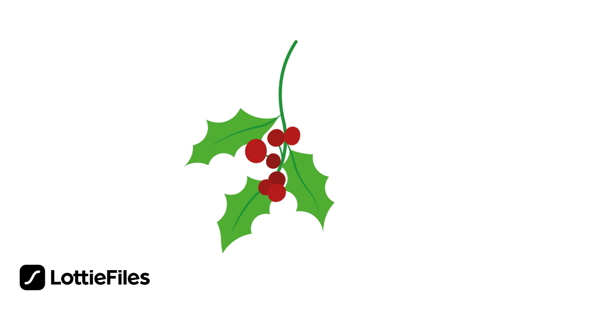 Free Christmas Mistletoe Animation by Malaika Animations | LottieFiles