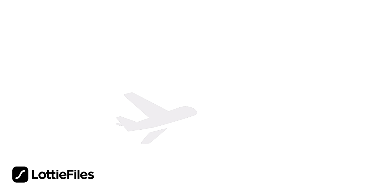 Free AIRPLANE Animation by Mohit | LottieFiles