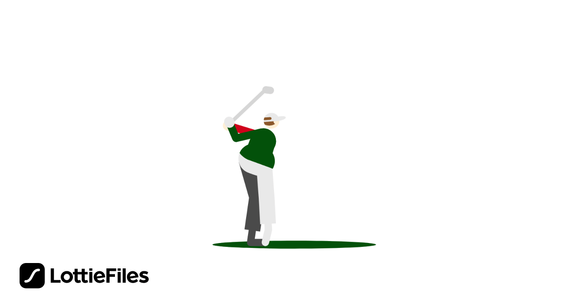 Free Golfer Animation by Ryan Baggott | LottieFiles