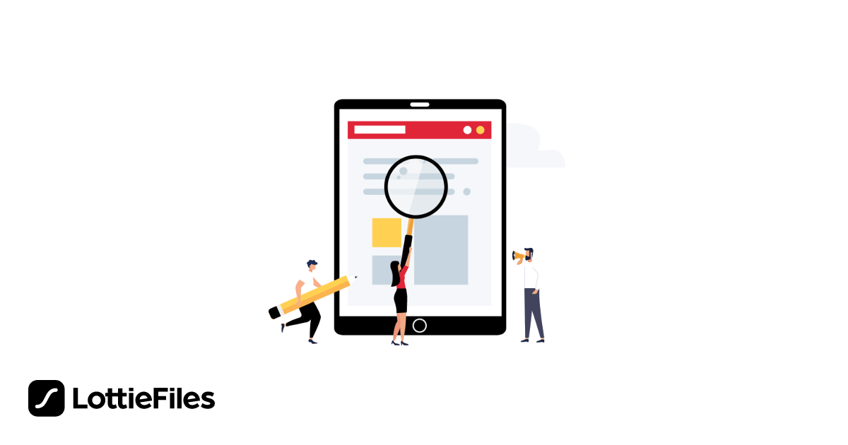 Free searching website Animation by Tom Morskieft | LottieFiles