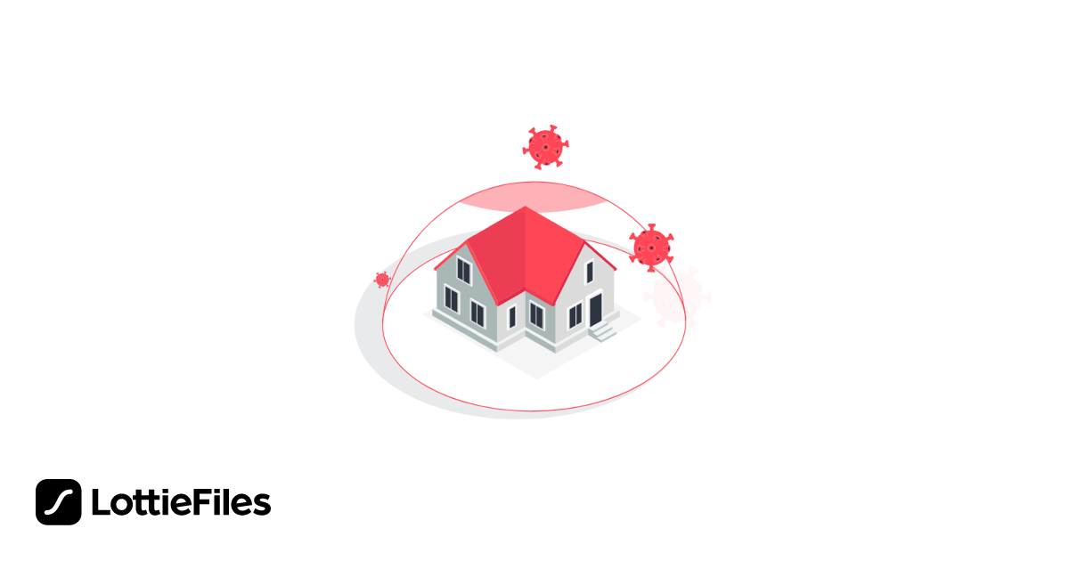 Kostenlose Stay home, Stay safe Animation von Qrious Studio | LottieFiles