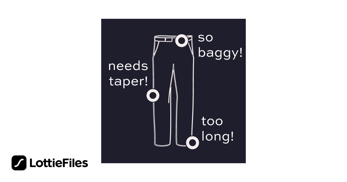 Free Tailor pants Animation by Nick Carvin | LottieFiles