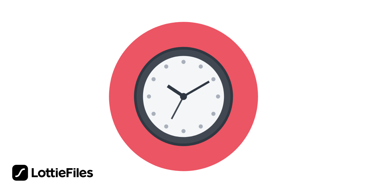 Free Clock Tickong Animation by Usama Razzaq | LottieFiles