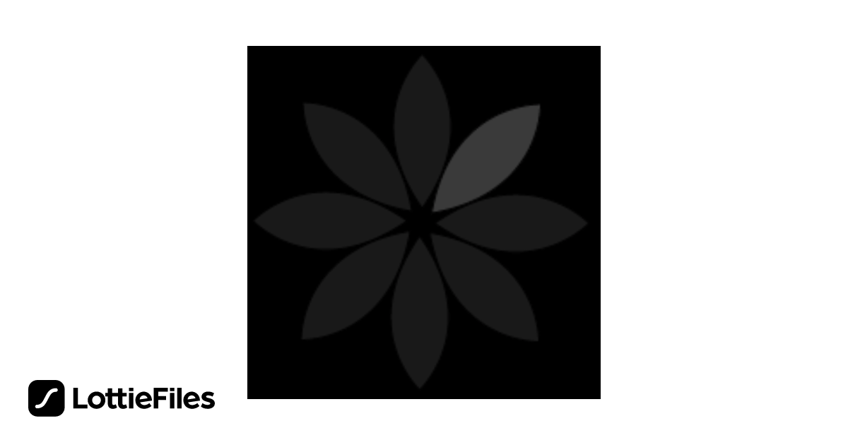 Free Spinning Flower Animation by Arif Shah | LottieFiles