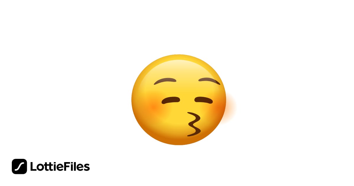 Free kiss emoji Animation by jk kim | LottieFiles