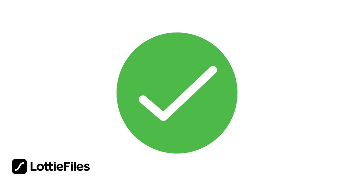 Free Check Mark Animation Animation by Tim John | LottieFiles