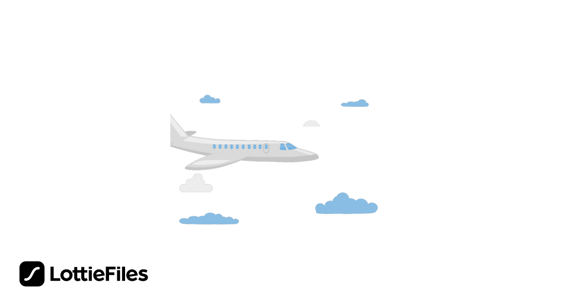 Free plane flying Animation by Violetta Miroshnichenko | LottieFiles