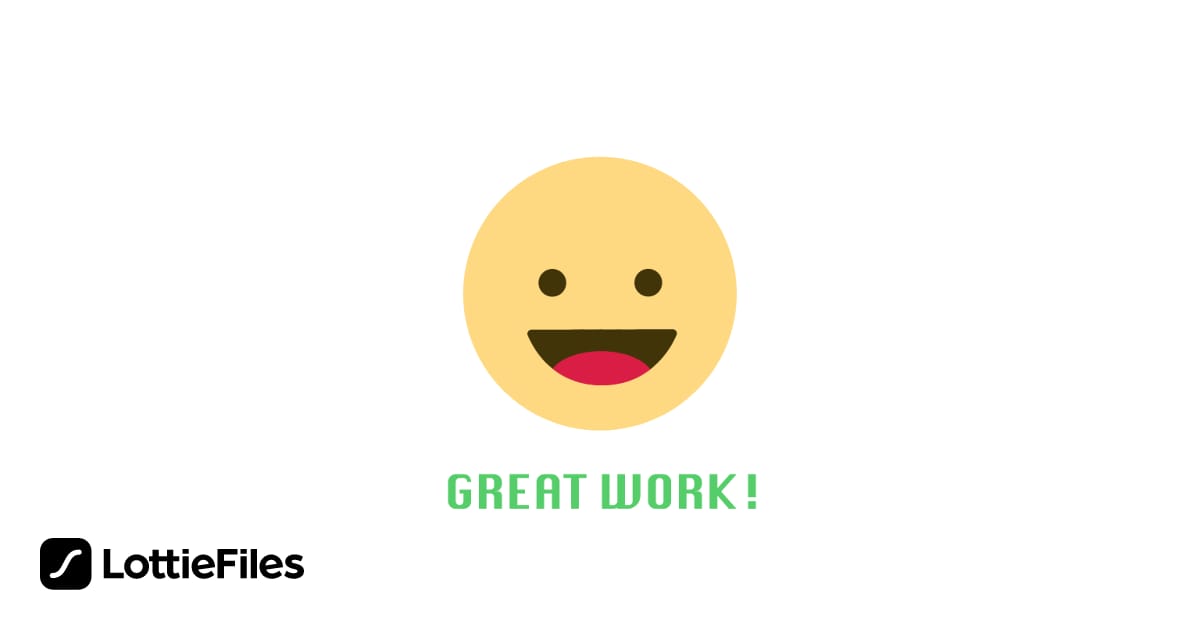 Free Happy Emoji - Great Work Animation by Xin Hu | LottieFiles