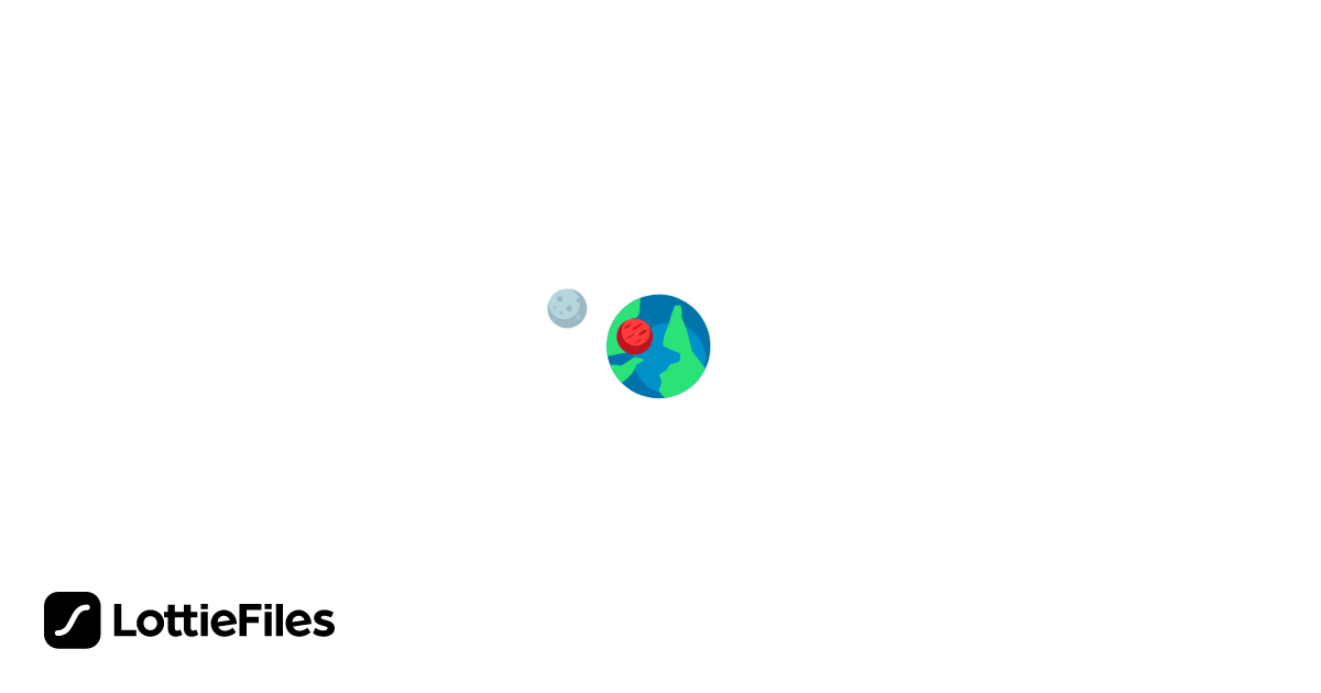 Free Planets Loading Screen Earth Moon and Mars Animation by Fazal Shah ...